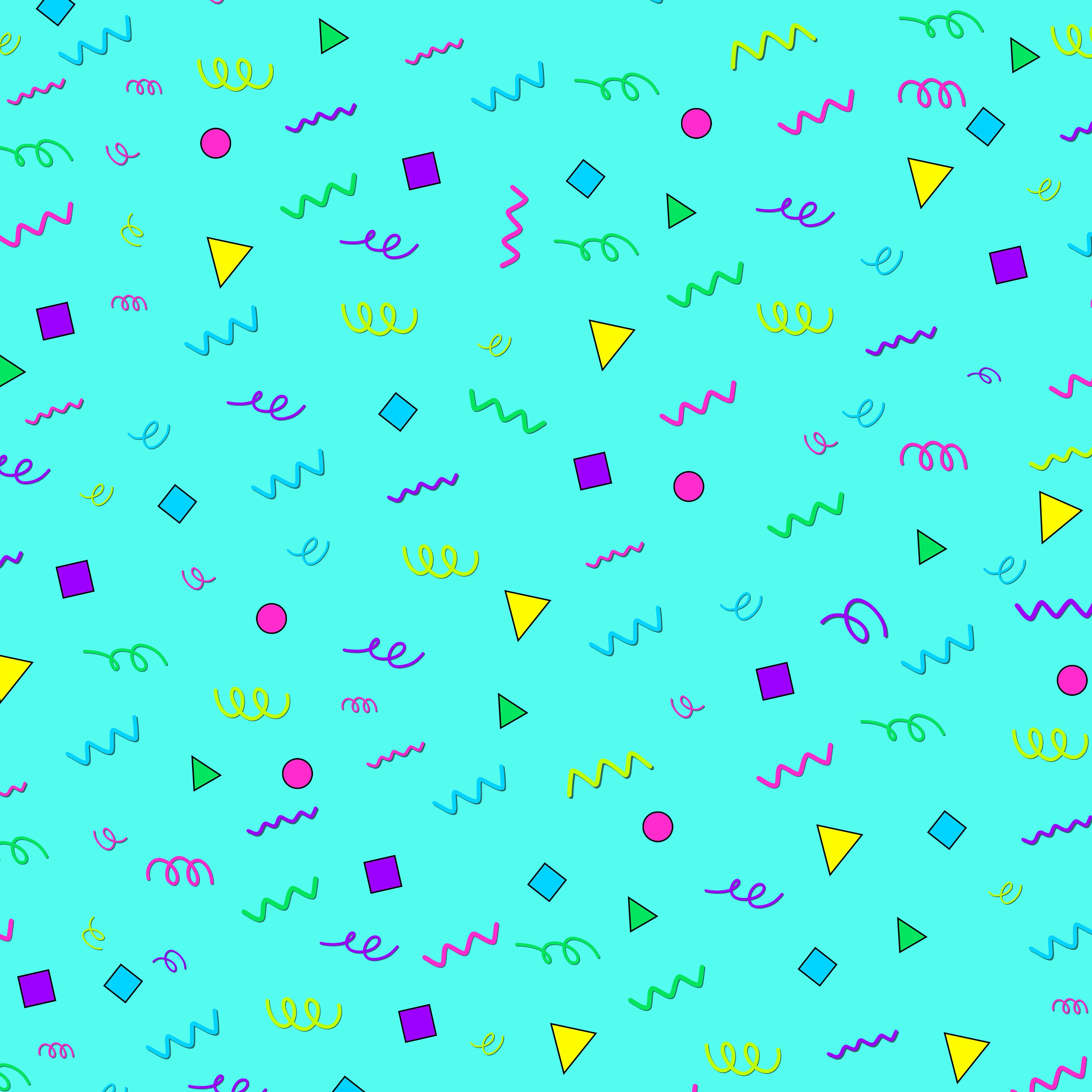 Turquoise 90s Background | 90s Aesthetic | 90s Style | 90s Patterns | 90s Colors | 90s Digital ...