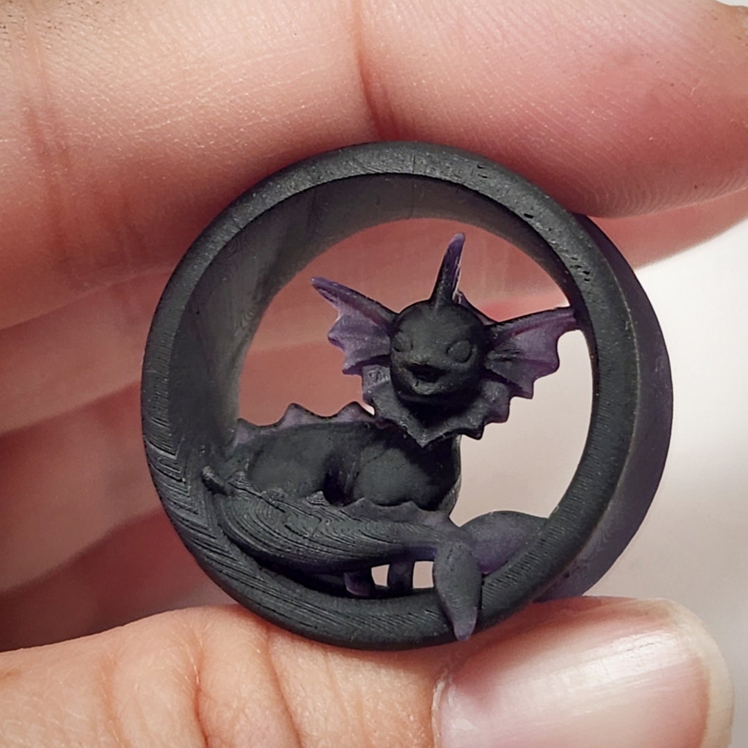 Water Fox Dog Tunnels, 3D Printed Plugs Double Flare for Stretched ...