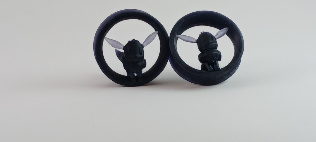 Anime Fox Tunnels 3D Printed Plugs Double Flare for Stretched - Etsy