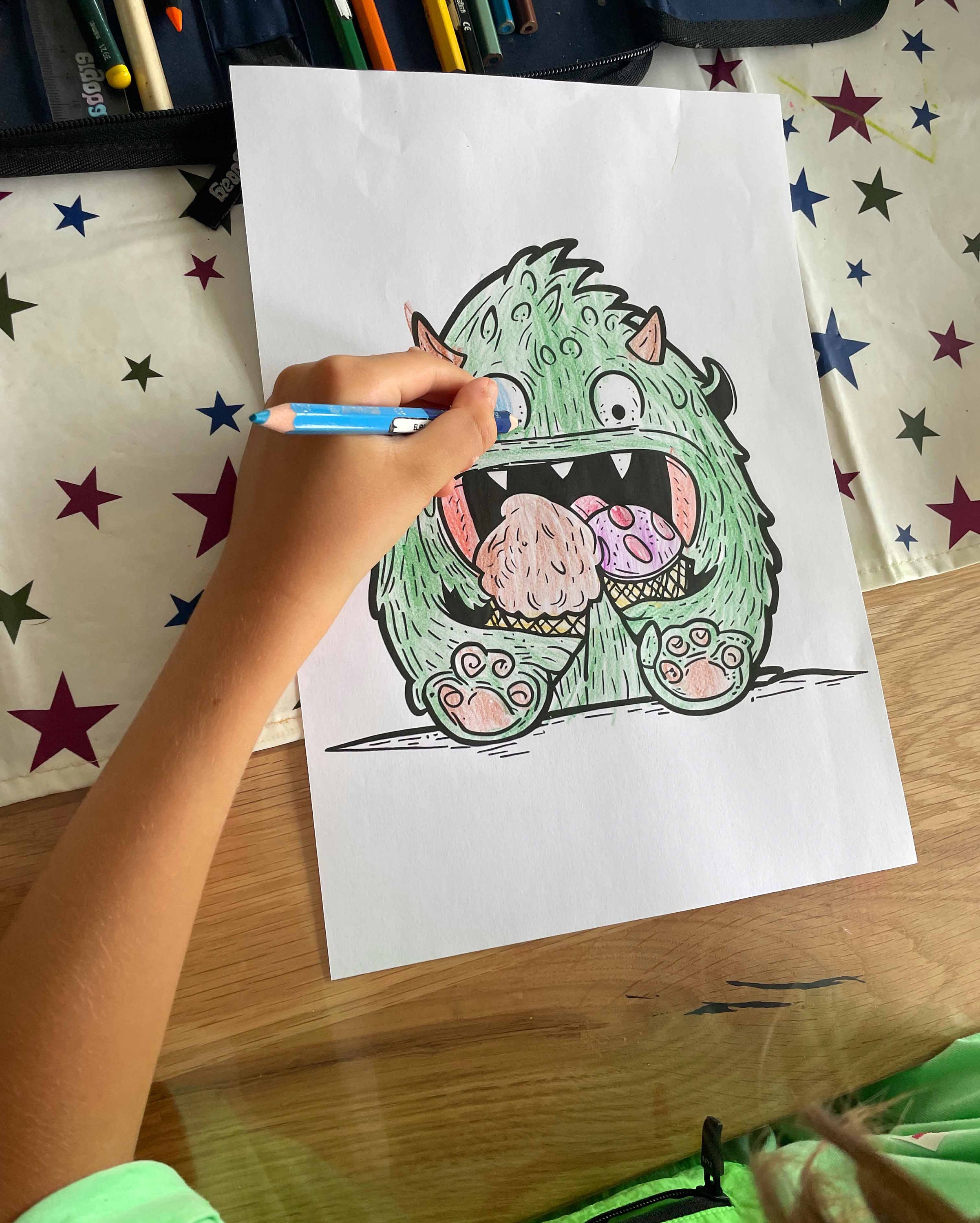 Funny Monsters Coloring Book Coloring Pages for Children Children's ...