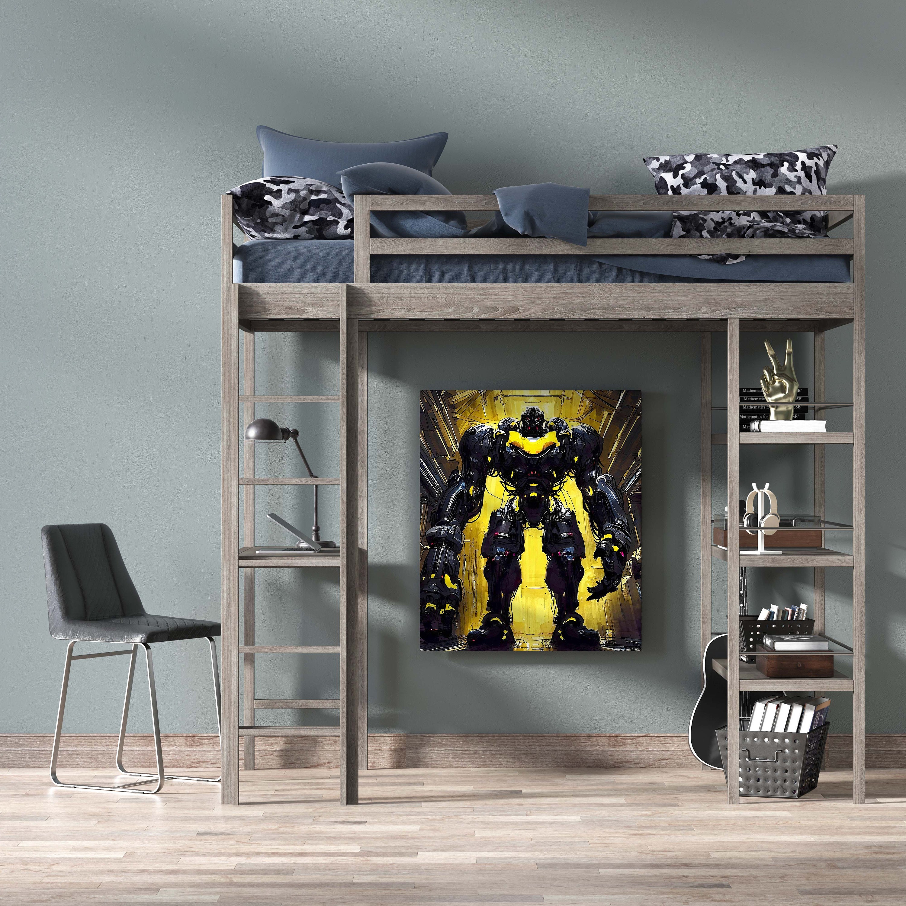 Scifi Cyber Mech Wall Decor AI Robotics Art Digital Art Metaverse ...
