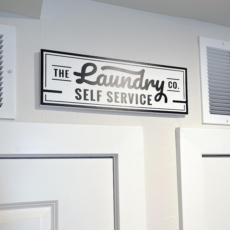 Hanging Laundry Sign - Etsy
