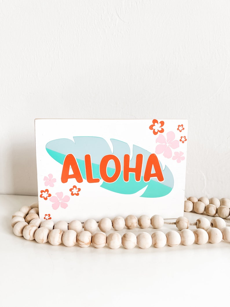 Aloha Beach Sign, Hawaiian Sign, Aloha Sign, Beach Sign, Beach House ...