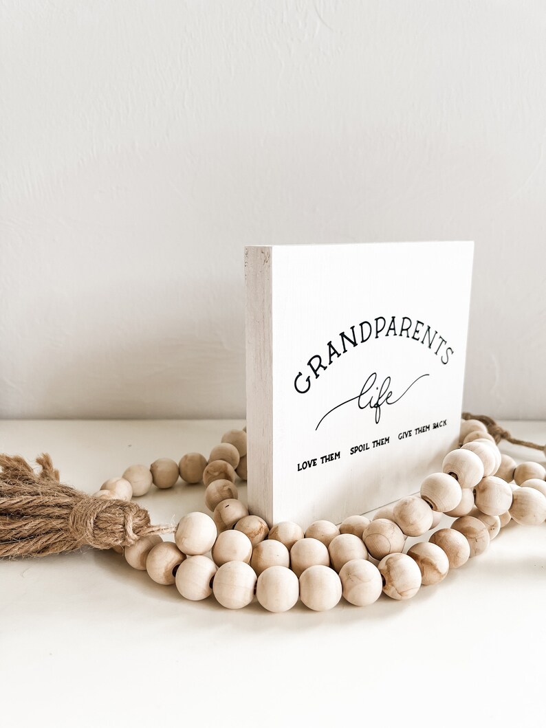 Grandparents Life Sign, Grandparents Gift, Gift, Grandma and Grandpa ...