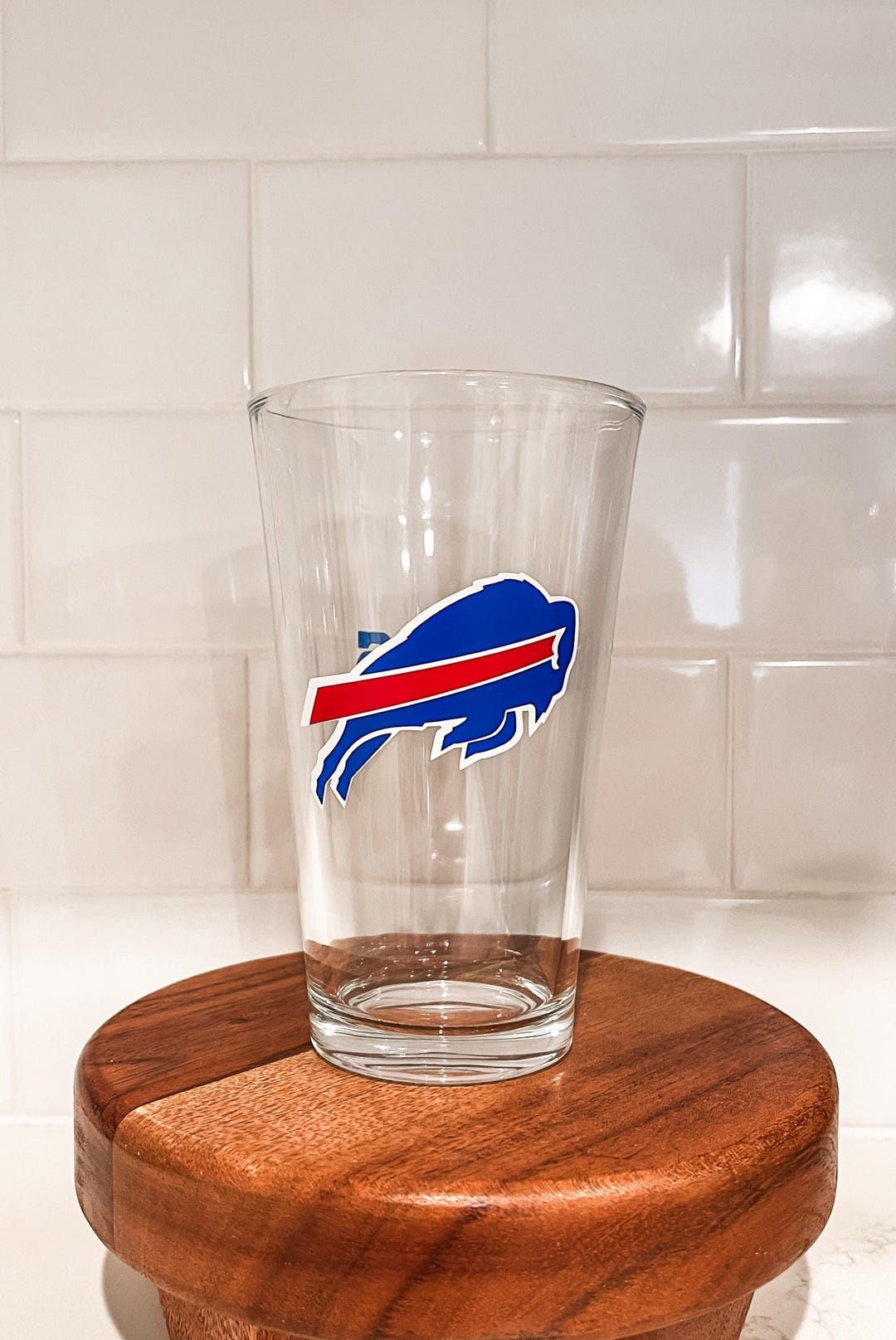 The Buffalo Bills Inspired Football Beer Glass, Football Coffee Glass ...