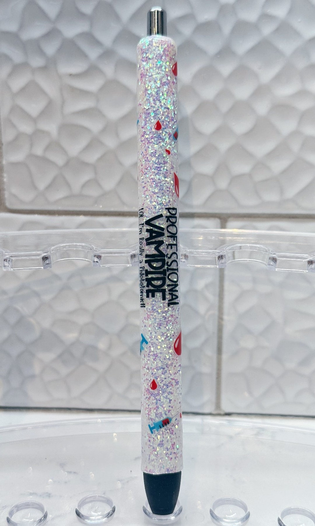 Funny Vampire Phlebotomist Inkjoy Gel Glitter Gel Pen Dracula-inspired ...