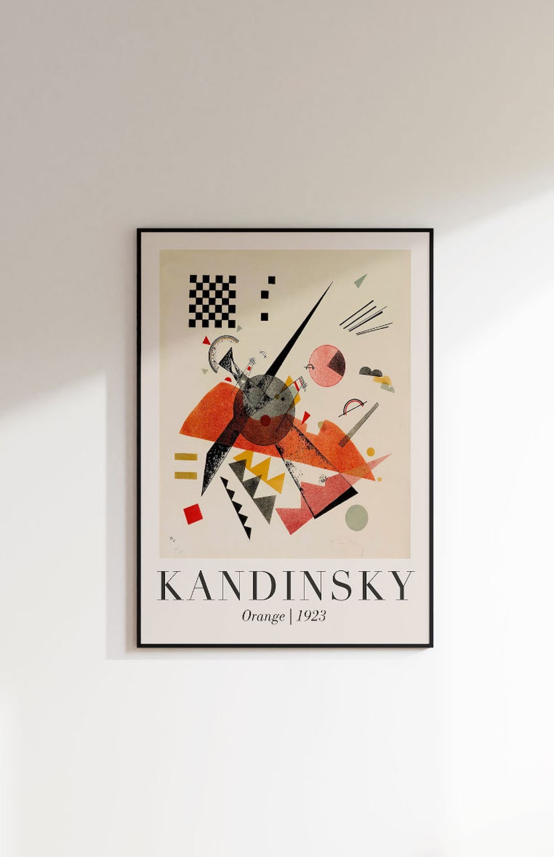 Print by Wassily Kandinsky, Vintage Exhibition Poster Kandinsky, Mid ...