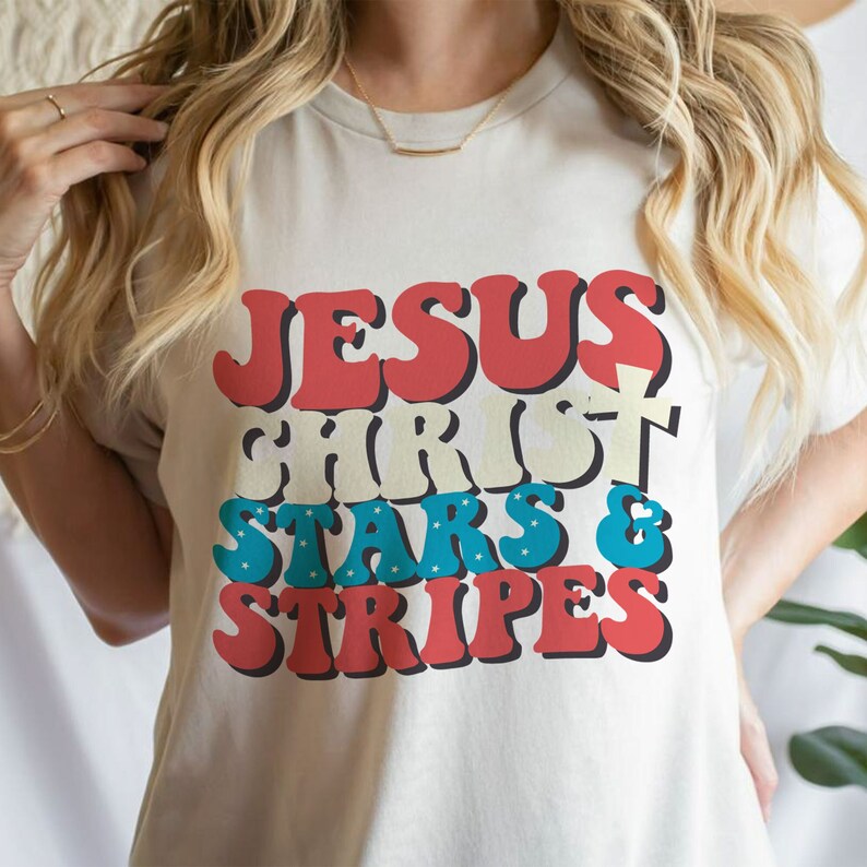 Jesus Christ Stars & Stripes SVG Jesus Christ Stars and - Etsy