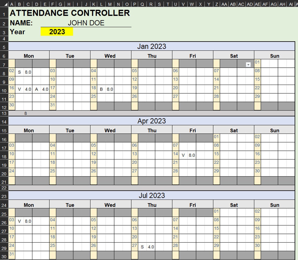 Dynamic Attendance Controller - Etsy
