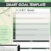 SMART Goal Template, Goal Setting Worksheet, Printable/digital PDF ...
