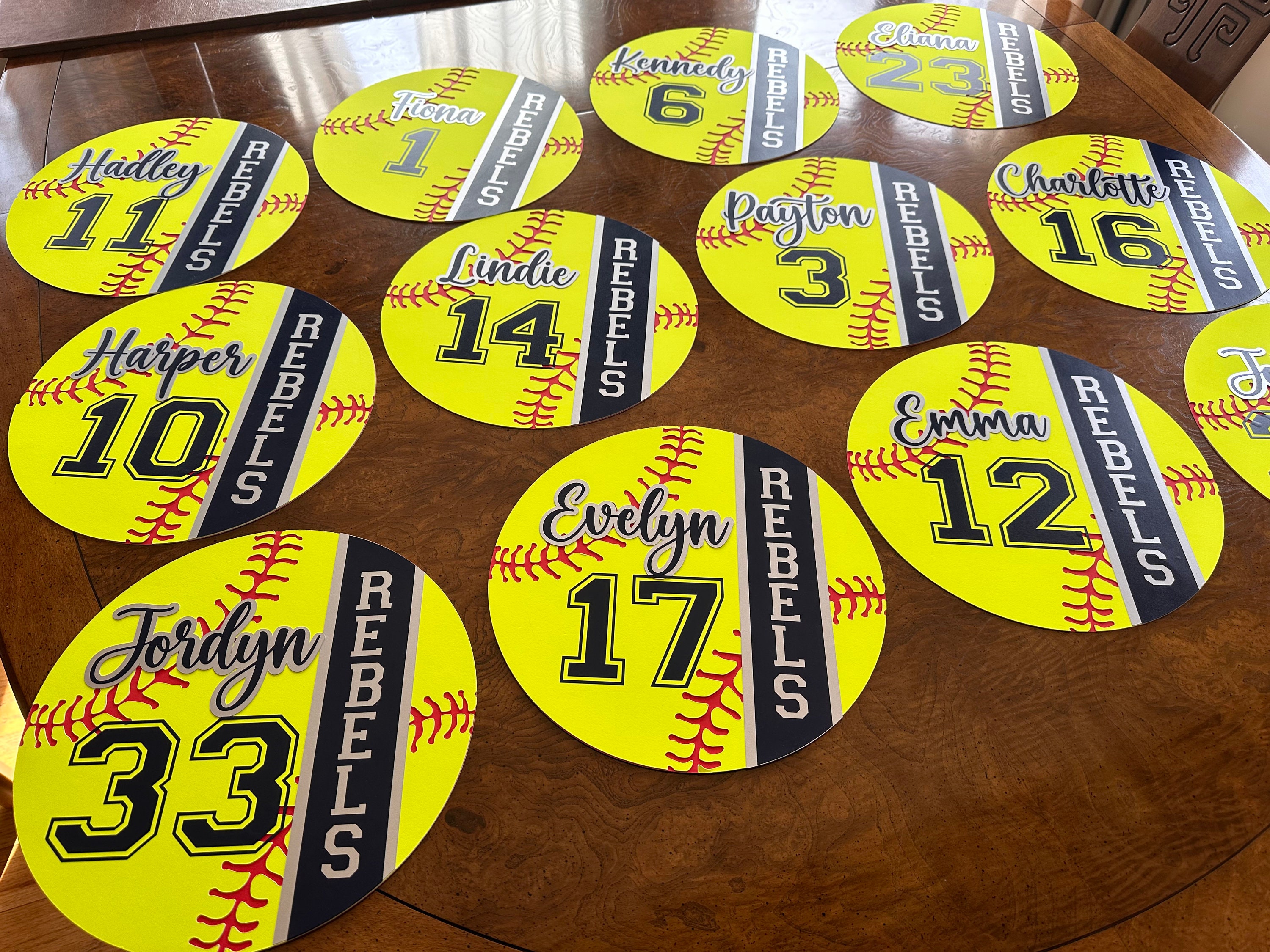 Hotel Door Signs - Softball - Etsy