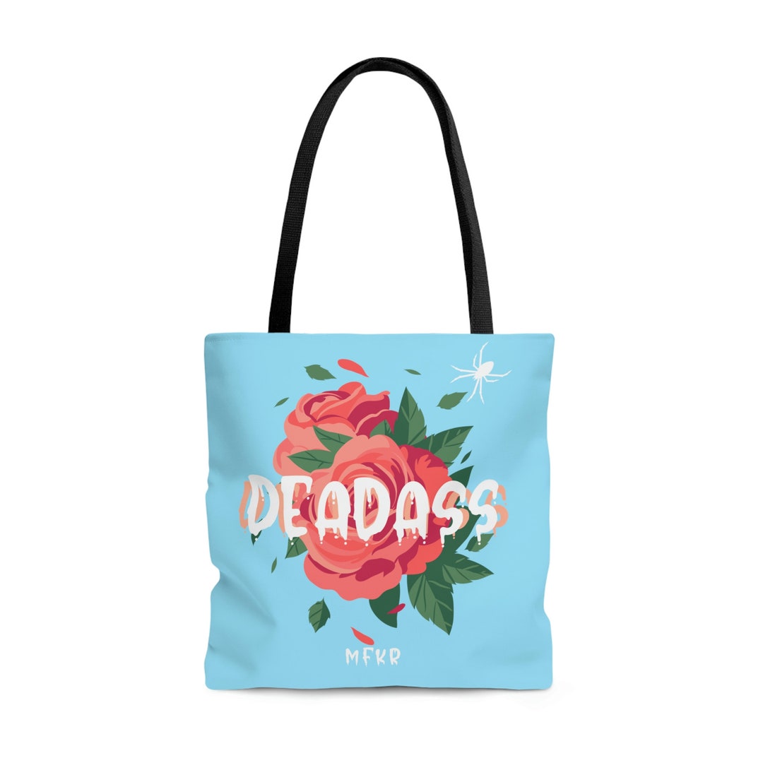 DEADASS Tote Bag, Bold Baby Blue, for Shopping, Travel, City Essential ...