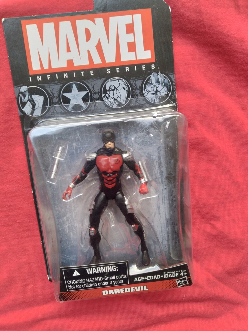 Marvel's Daredevil Black and Red Suit 3.75 Inches - Etsy