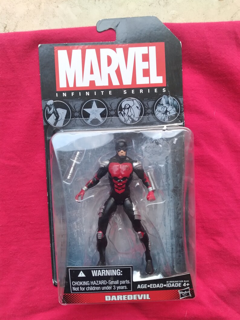 Marvel's Daredevil Black and Red Suit 3.75 Inches - Etsy