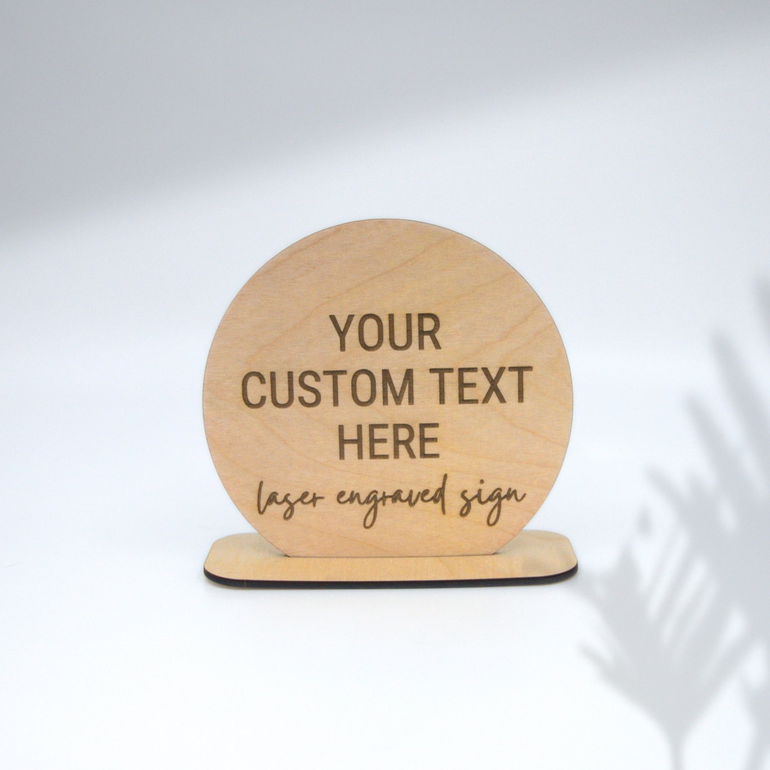 Custom Business Table Top Sign for Farmers Market Pop up Signage Scan ...