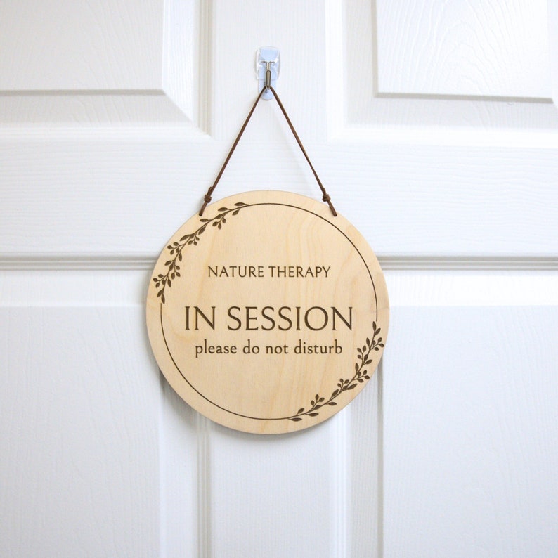Reversible Welcome Sign in Session Sign for Office Door Sign - Etsy