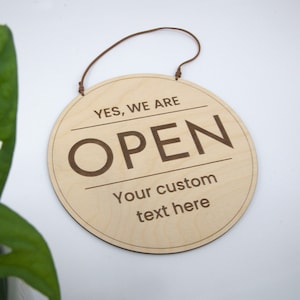 Custom Open and Closed Sign for Store Sign Custom Door Hanging Sign ...