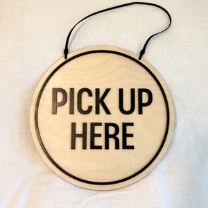 Order Here Sign Pick up Here Sign Pay Here Sign for Business Wooden ...