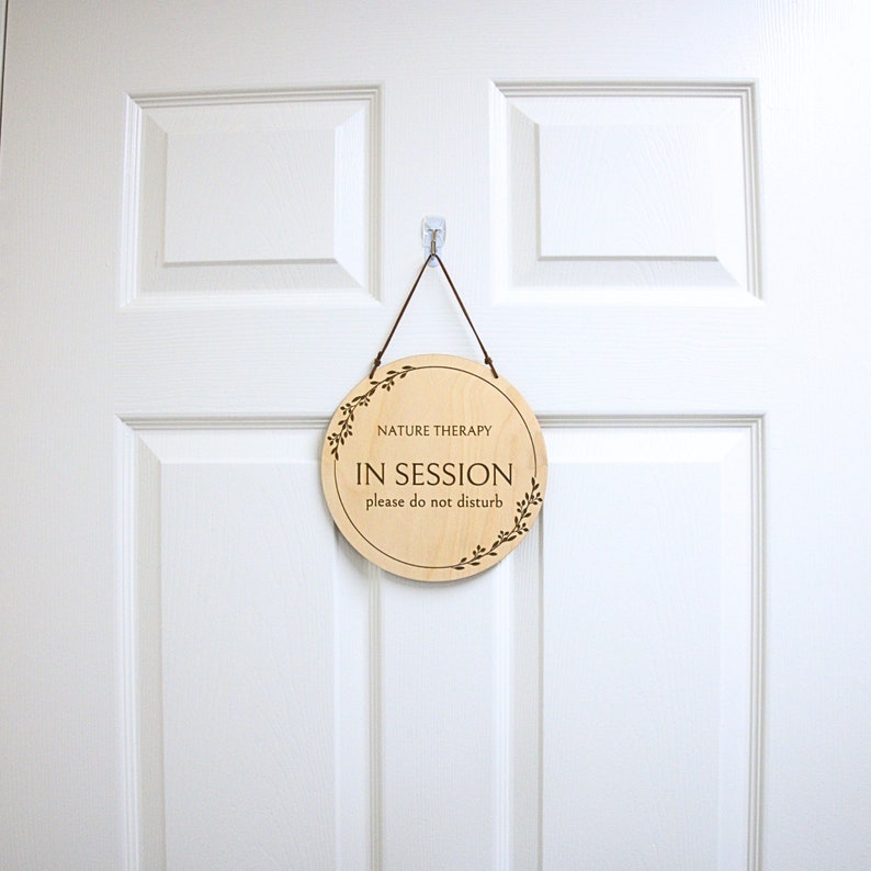 Reversible Welcome Sign in Session Sign for Office Door Sign - Etsy