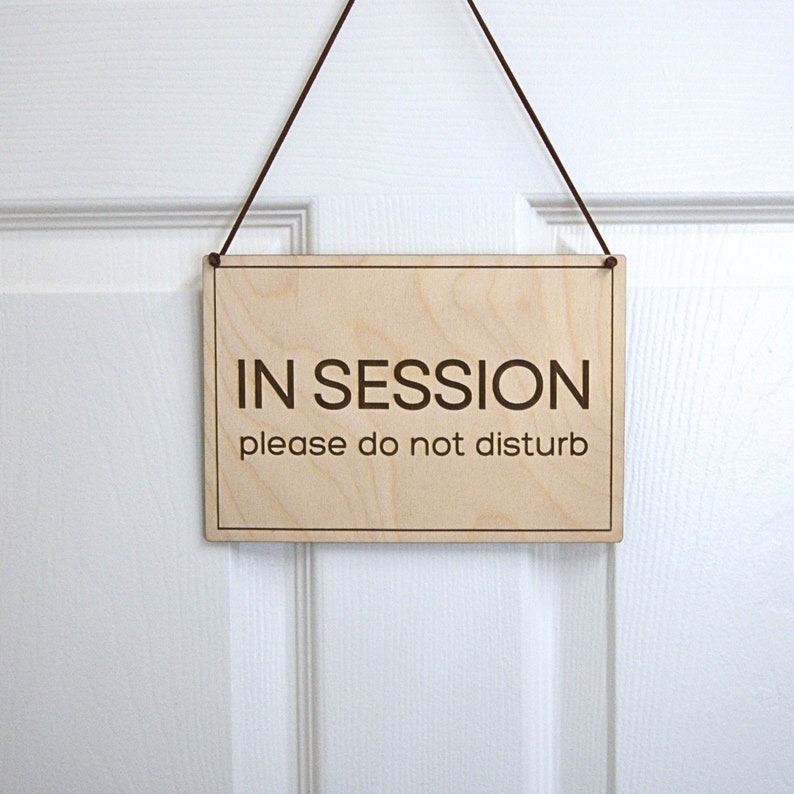 Custom Reversible Welcome and in Session Hanging Door Sign for - Etsy