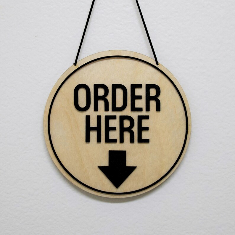 Order Here Sign Pick up Here Sign Pay Here Sign for Business - Etsy