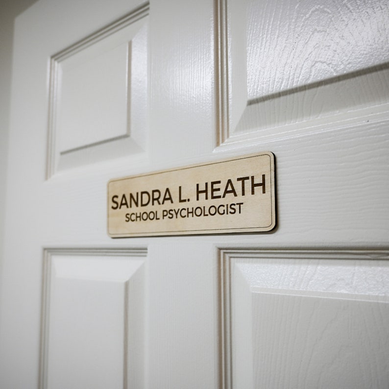 Custom Office Door Sign Personalized Door Name Plate Laser - Etsy
