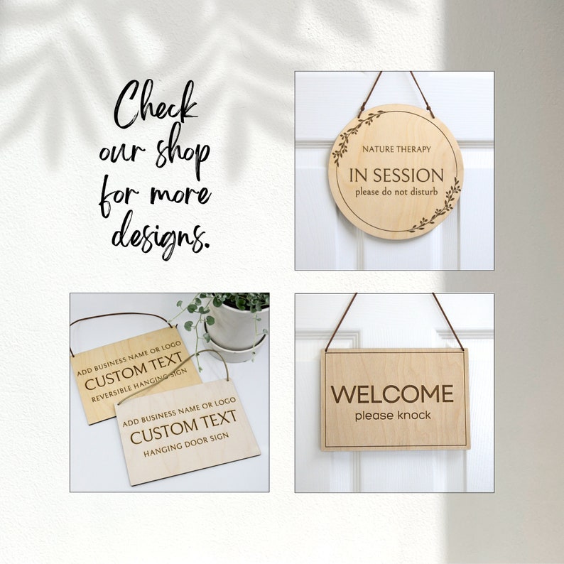 Personalized Double Sided Door Sign for Office Welcome Sign in - Etsy