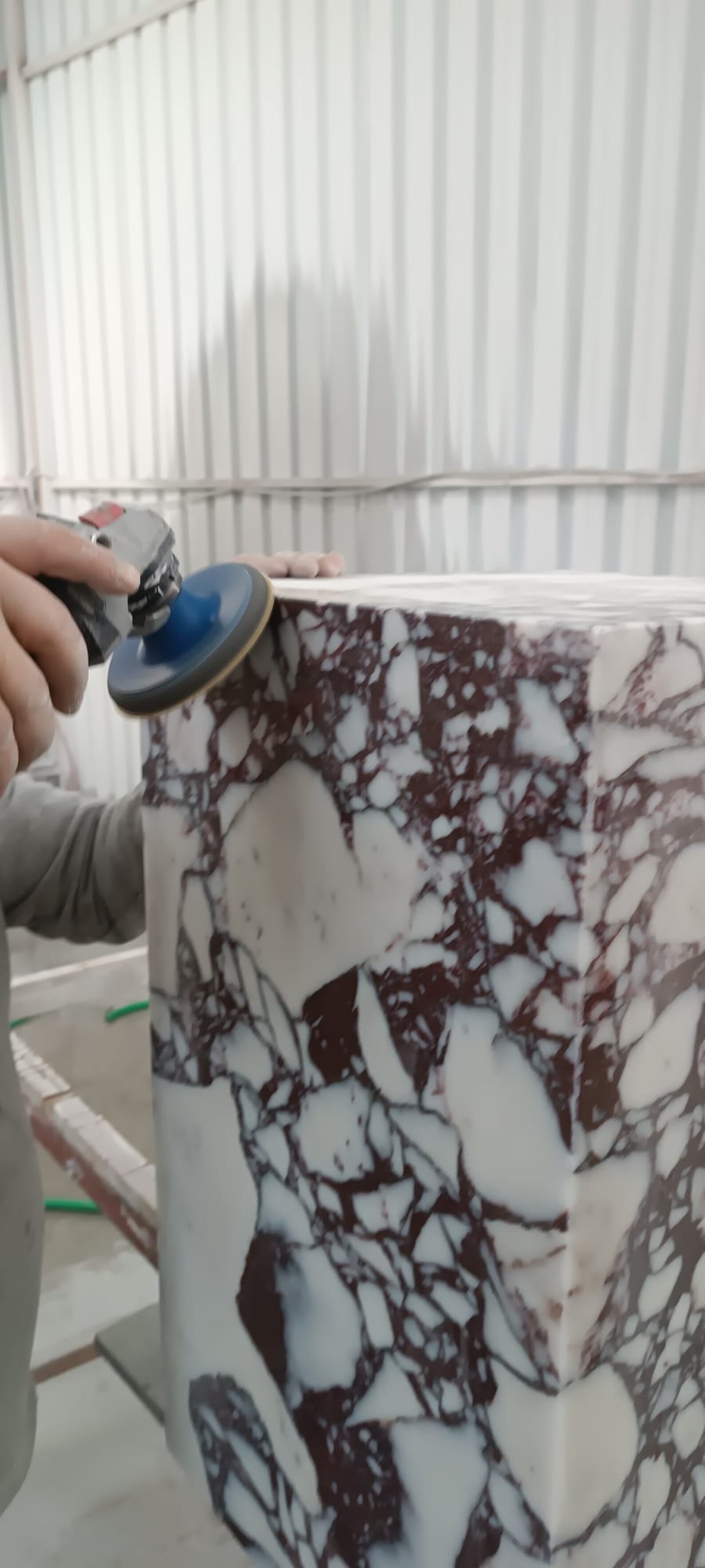 Calacatta Viola Marble Plinth Coffee Table , Marble Coffee Table ...