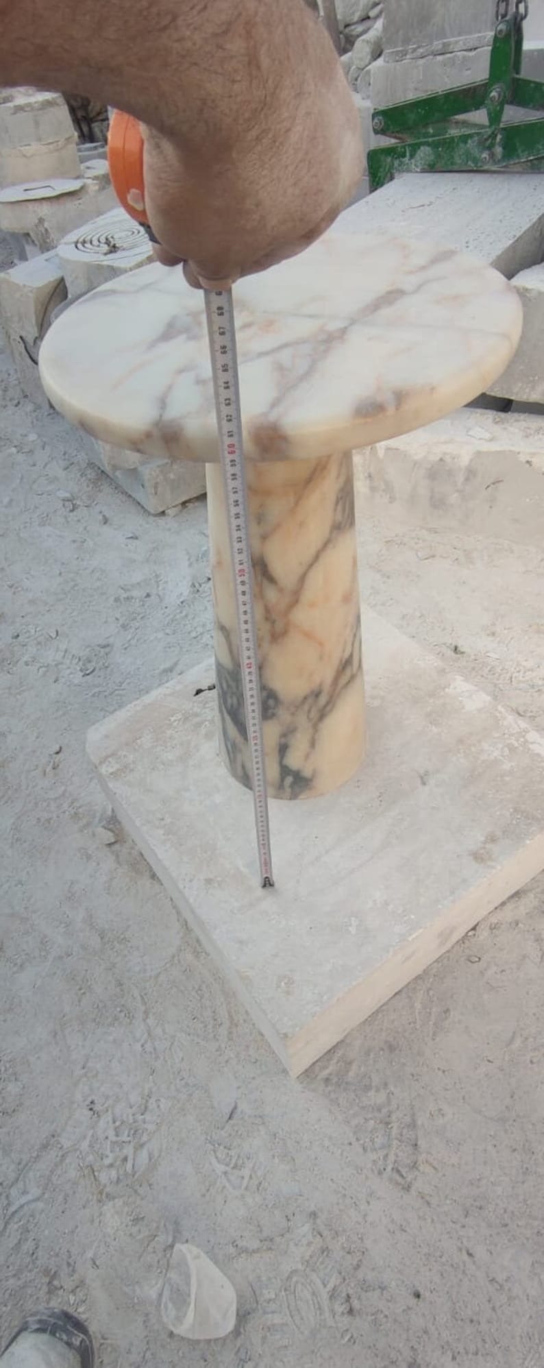 Calacatta Viola Marble Plinth Coffee Table , Vintage Coffee Table ...