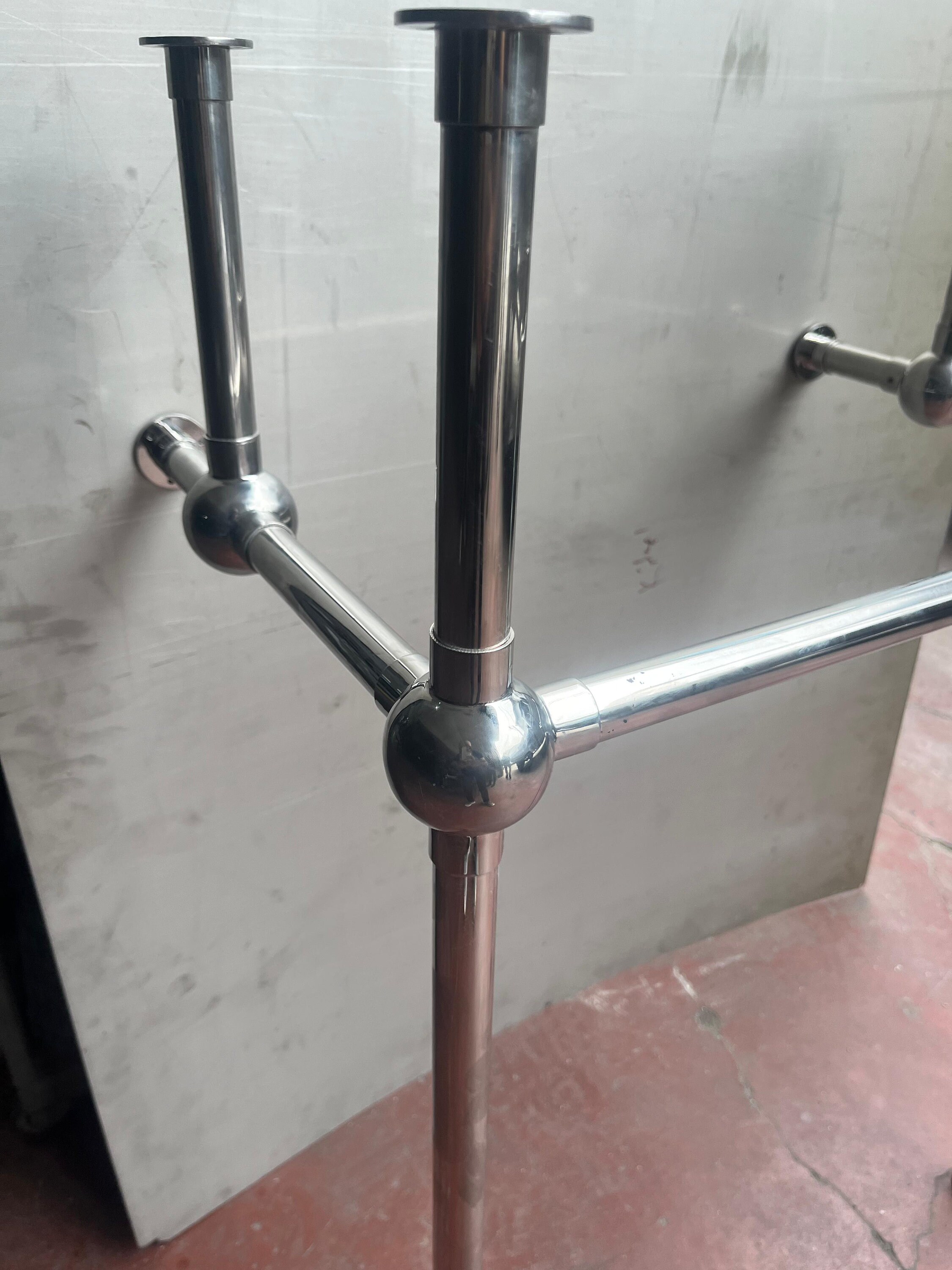 Chrome Legs for Sink, Custom Chrome Lucite Sink Legs Luxury Sink Base ...