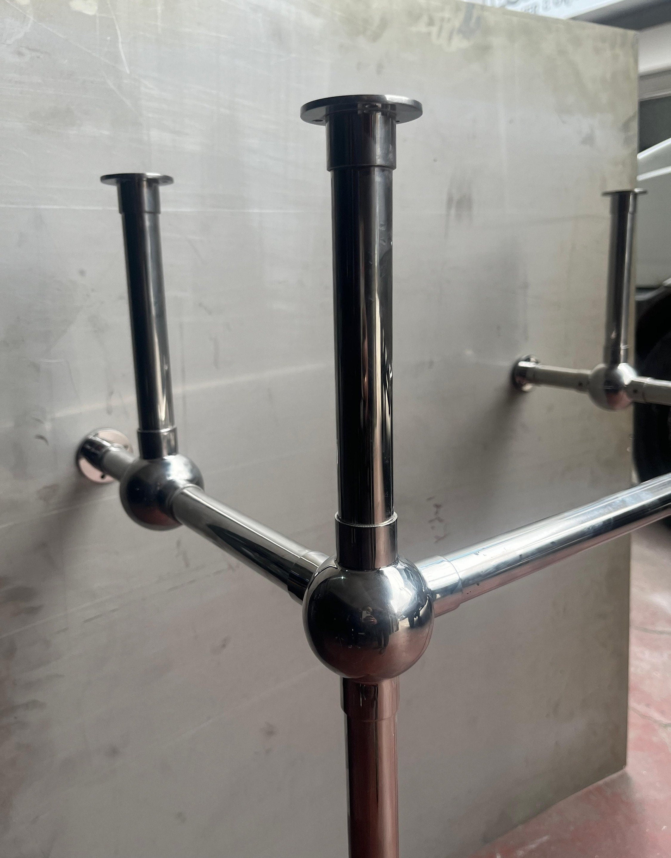 Chrome Legs for Sink, Custom Chrome Lucite Sink Legs Luxury Sink Base ...