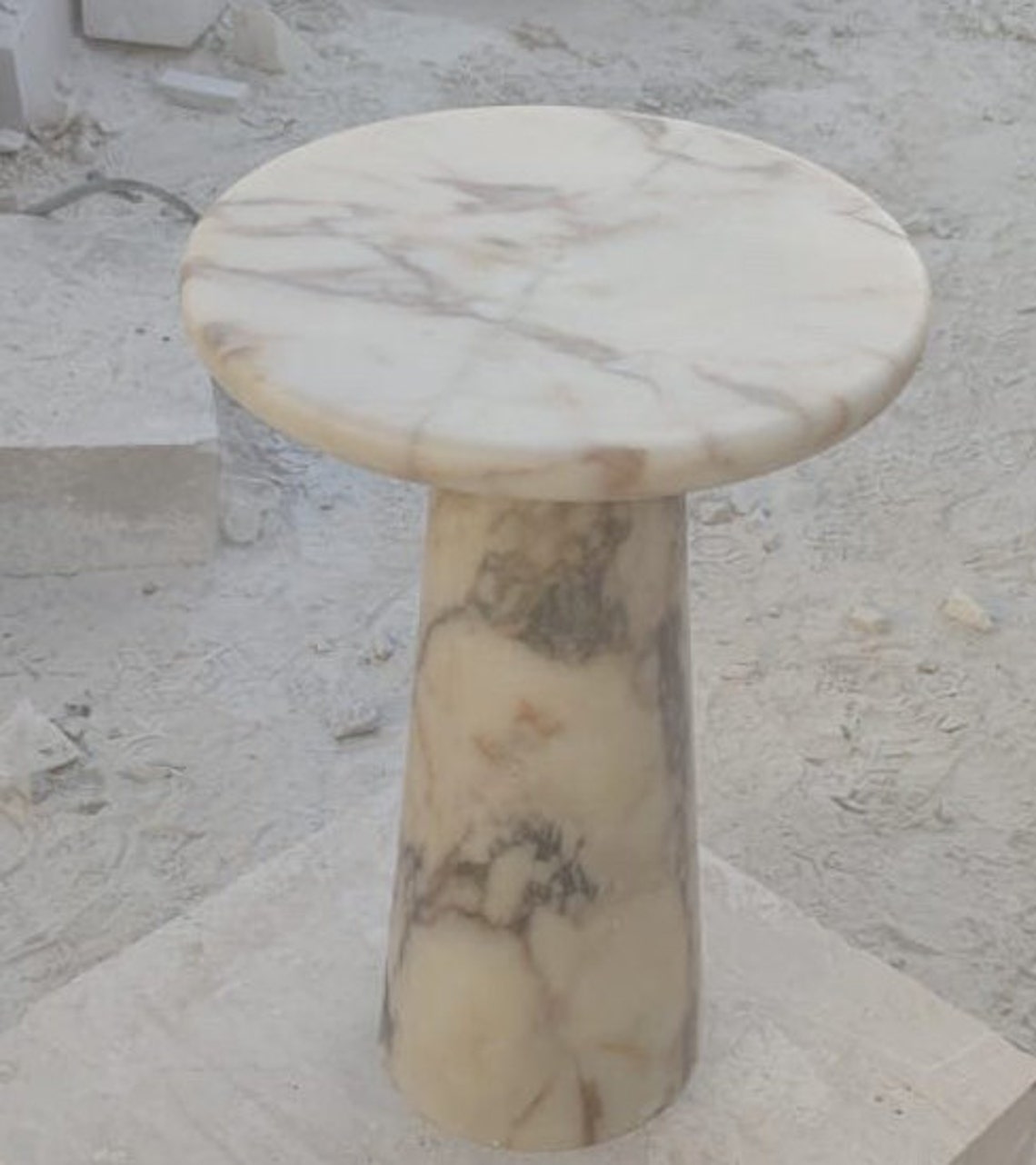 Calacatta Viola Marble Plinth Coffee Table: Italian Design - Etsy