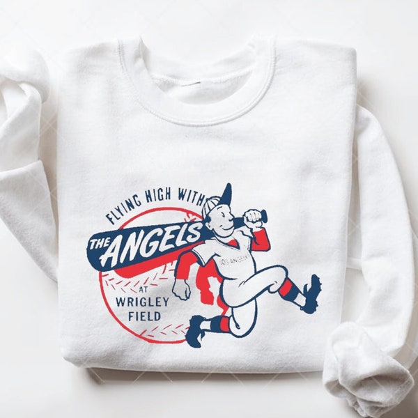 Vintage Angels Baseball Sweatshirt - Etsy