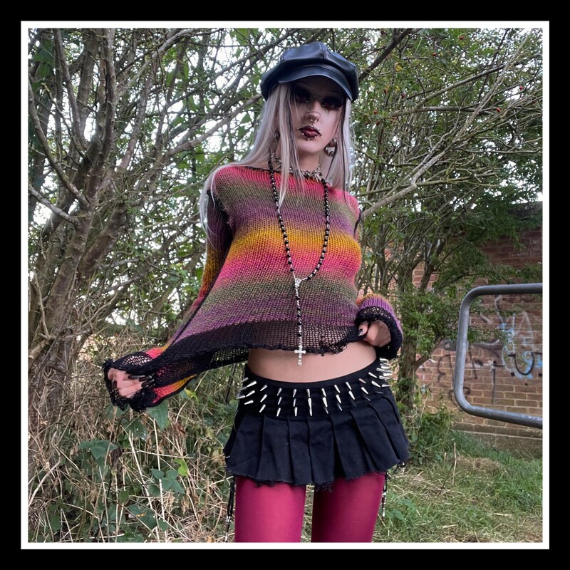 Grunge Sweater - Etsy