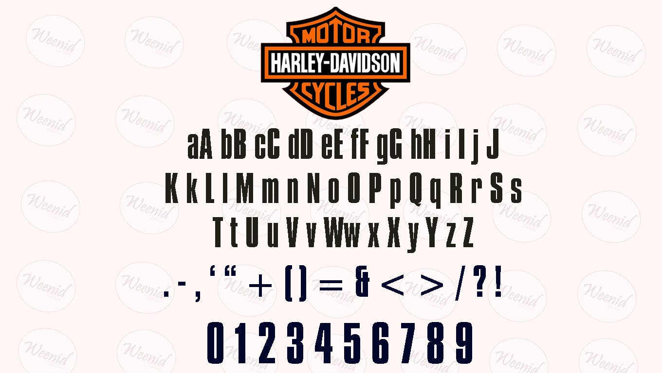 Harley davidson Alphabet SVG Font SVG Letters SVG Customize - Etsy France