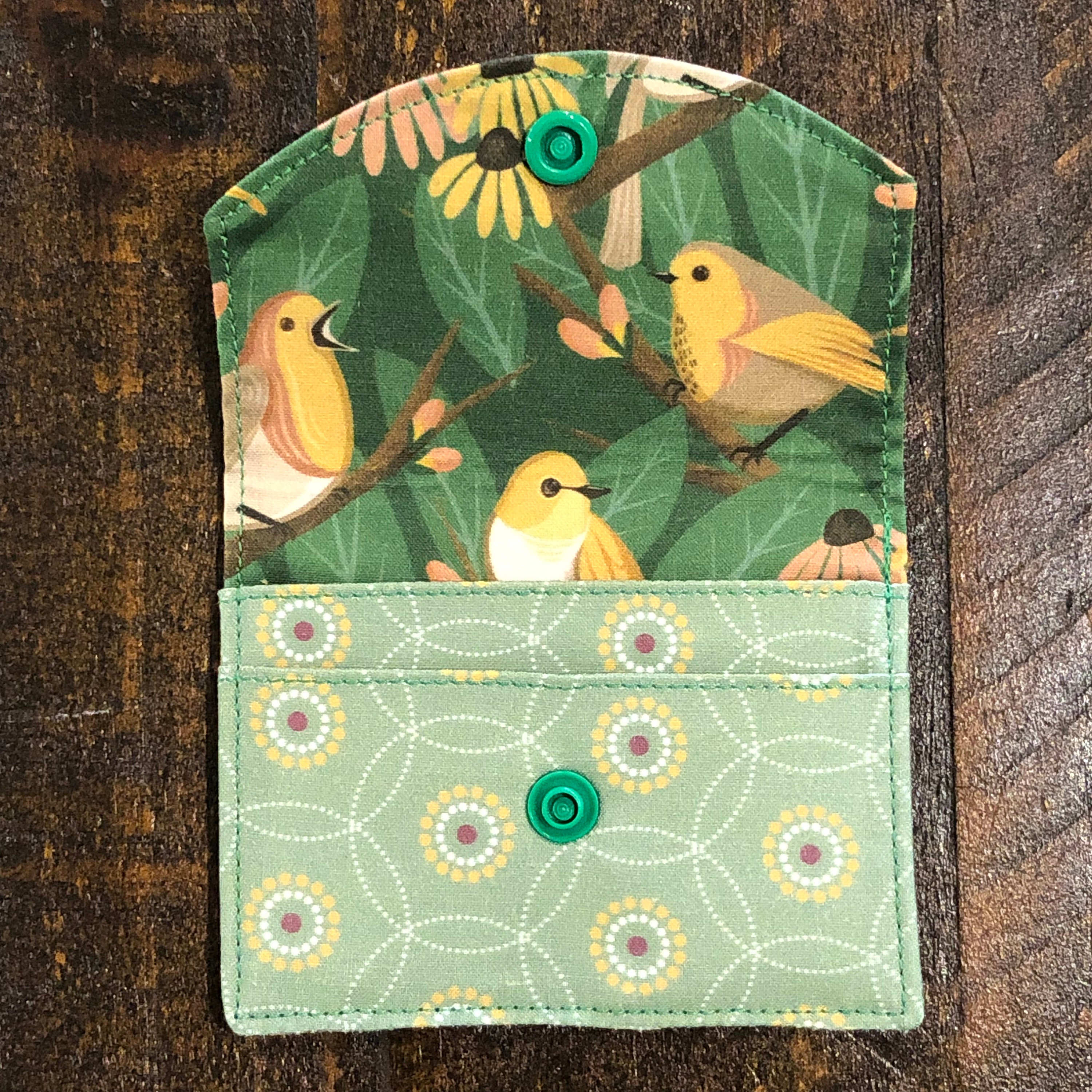 GOLDEN BIRDS Mini Wallet Small Fabric Wallet Card Wallet Travel Wallet ...