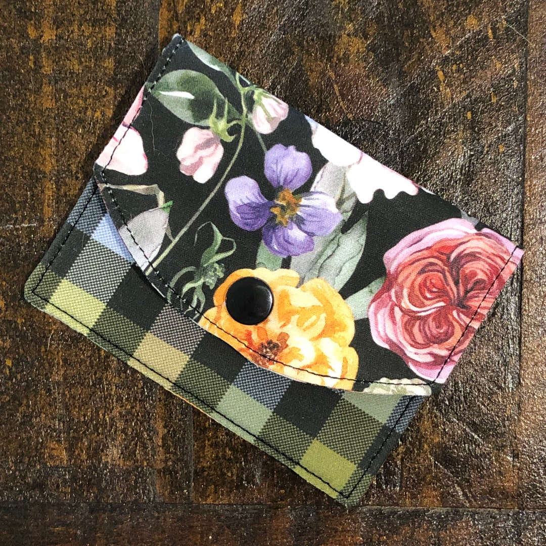 BOTANICAL - Mini Wallet | Small Fabric Wallet | Card Wallet | Travel ...