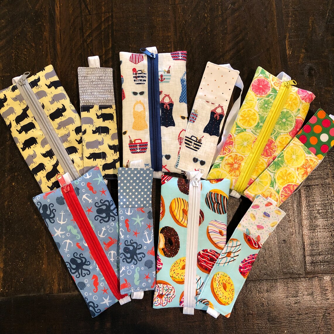 PENCIL CASES Zipper Pencil Pouch Pencil Holder Elastic Pencil Case ...