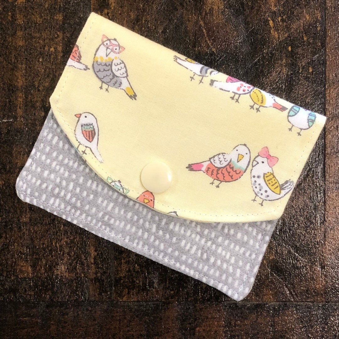 PARAKEETS Mini Wallet Small Fabric Wallet Card Wallet Travel Wallet Two ...