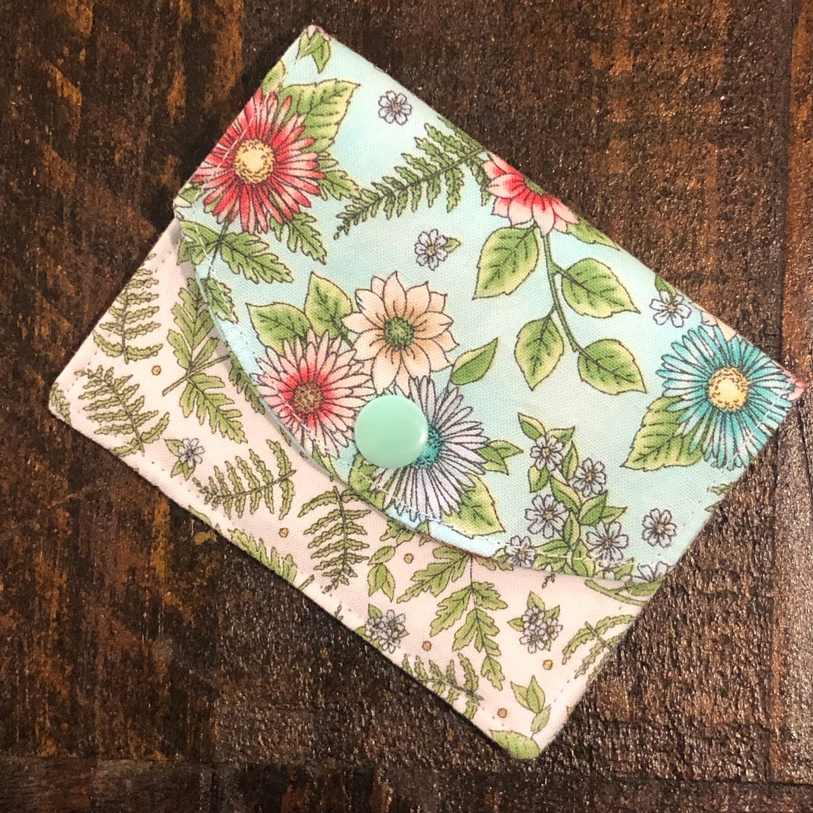 DAISIES Mini Wallet Small Fabric Wallet Card Wallet Travel Wallet Two ...