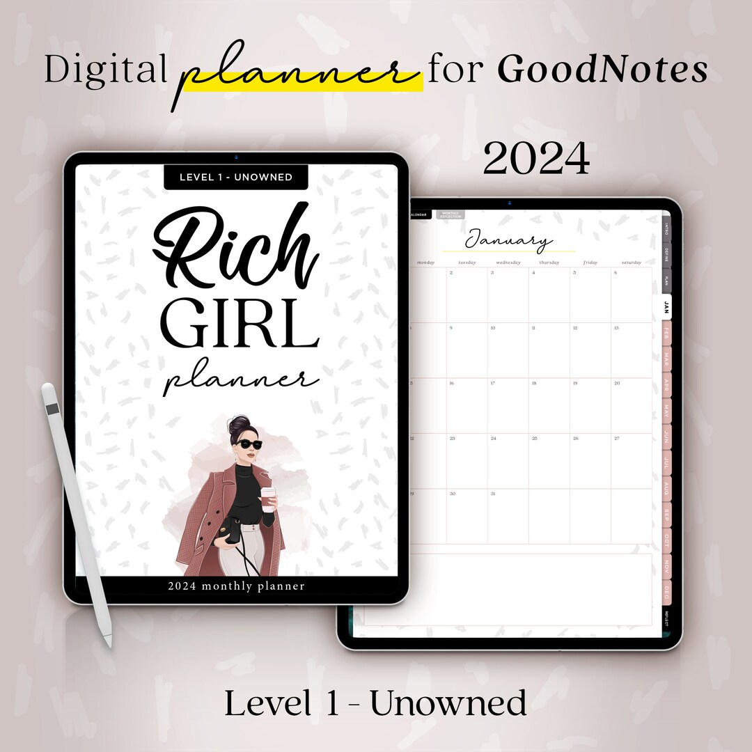 Rich Girl Planner 2024 Monthly Budget Planner Financial - Etsy