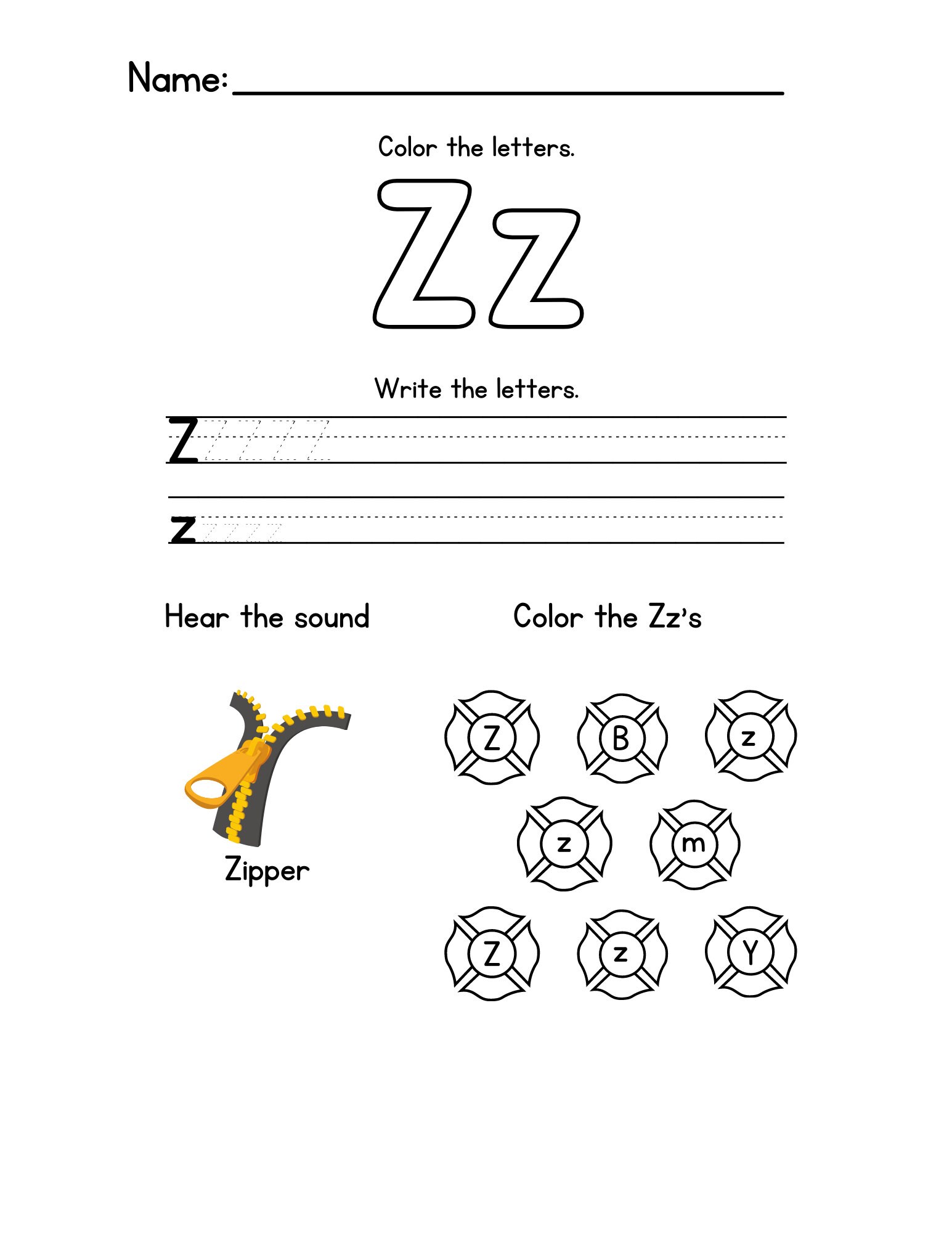 Firefighter Alphabet Worksheet - Etsy