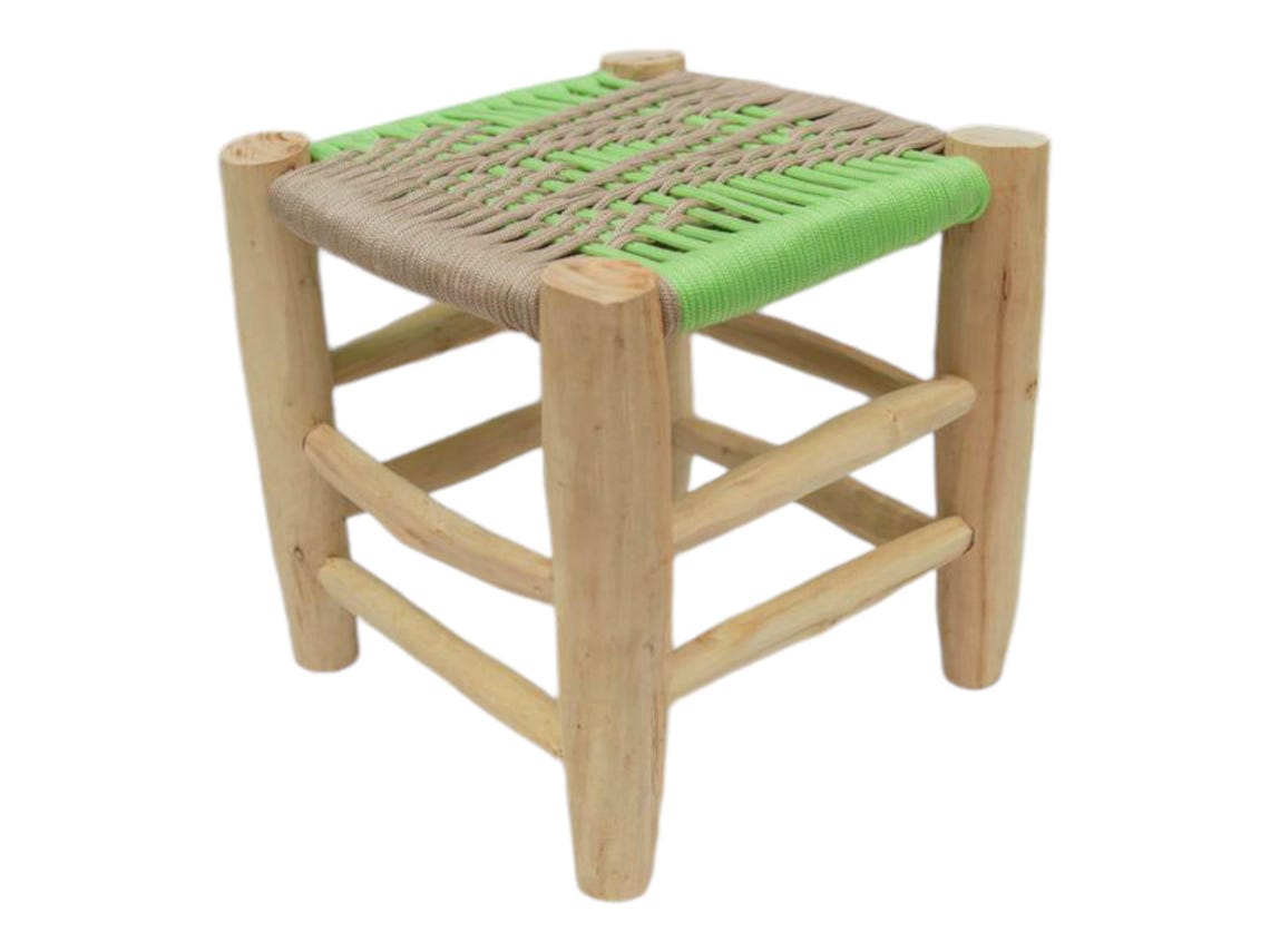 Traditional Moroccan Chair, Handcrafted From Natural Wood With a Seat ...