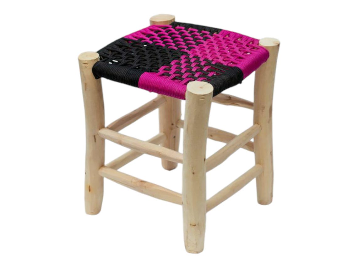 Traditional Moroccan Chair, Handcrafted From Natural Wood With a Seat ...