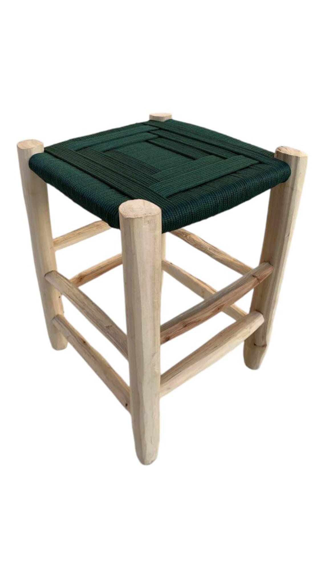 Traditional Moroccan Chair, Handcrafted From Natural Wood With a Seat ...