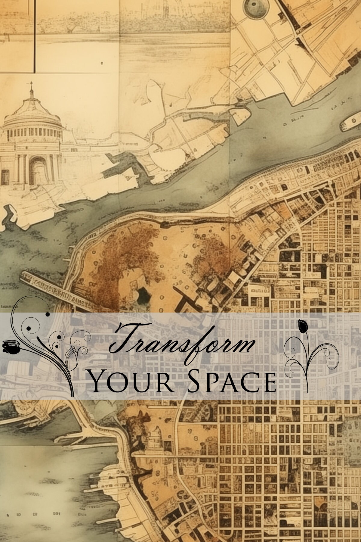 Vintage Style Maps, Old World, Digital Print, Antique Rustic Decor ...