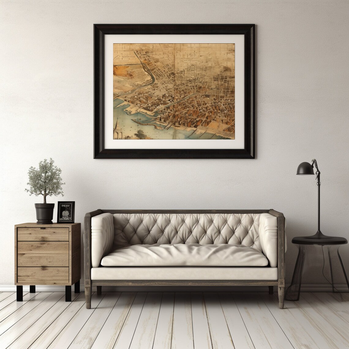 Vintage Style Maps, Old World, Digital Print, Antique Rustic Decor ...