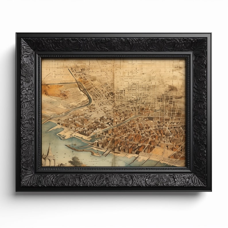 Vintage Style Maps, Old World, Digital Print, Antique Rustic Decor ...