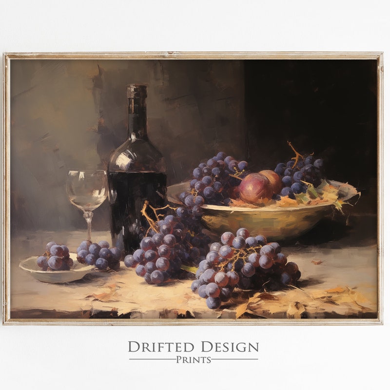 Grapes Still Life - Etsy