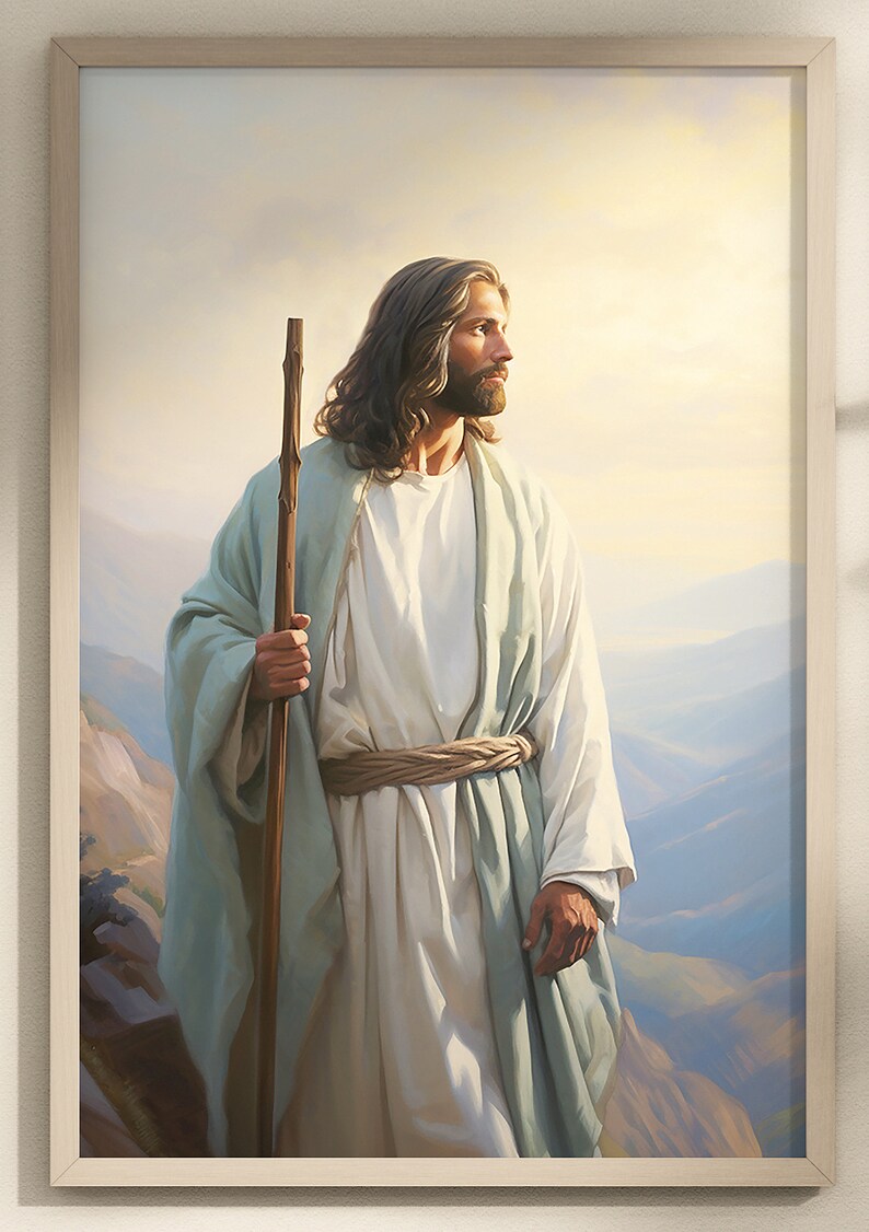 Hope - Jesus Christ Looking in the Distance | Savor | Christian | Wall ...